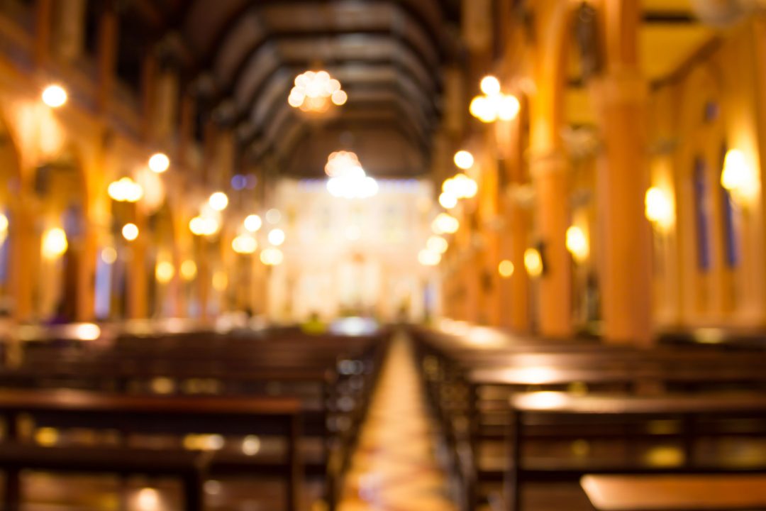 40907481 - blurred photo of church interior for abstract background ...